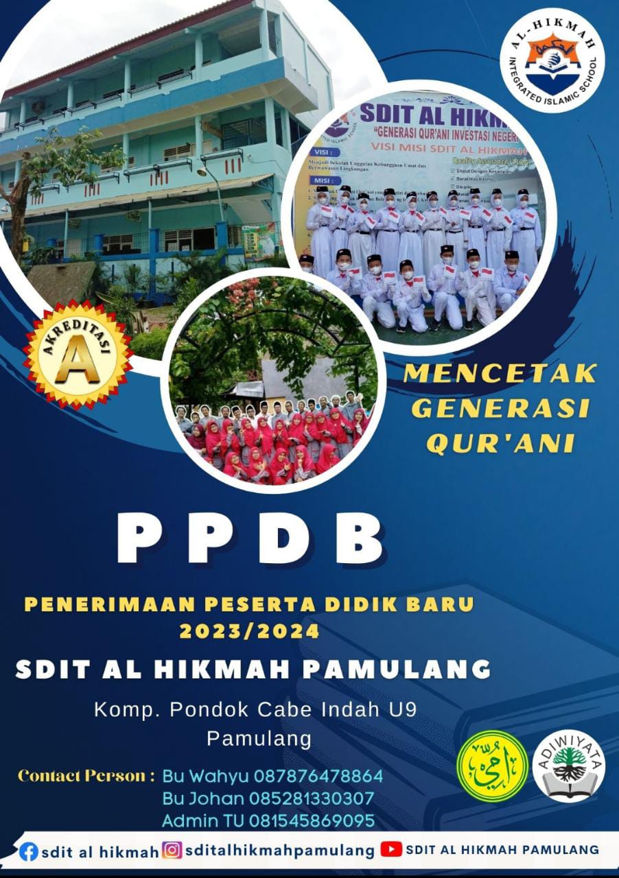 PPDB SDIT AL HIKMAH PAMULANG TP. 2023/2024 – YAYASAN MASJID AL-HIKMAH ...